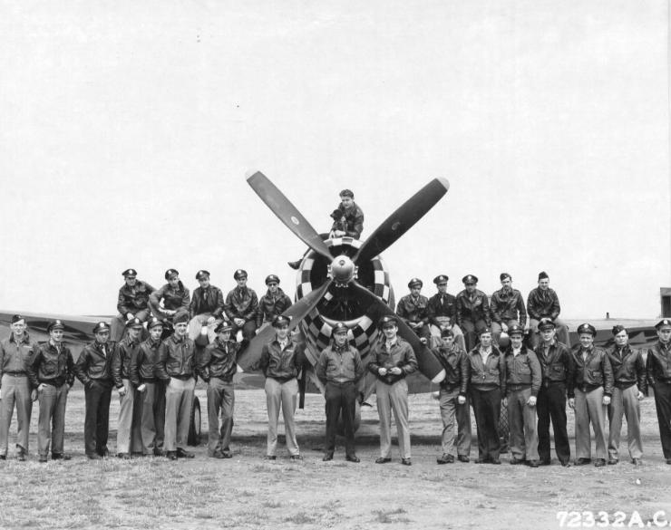 Photo page for pilots of the 83rd Fighter Squadron